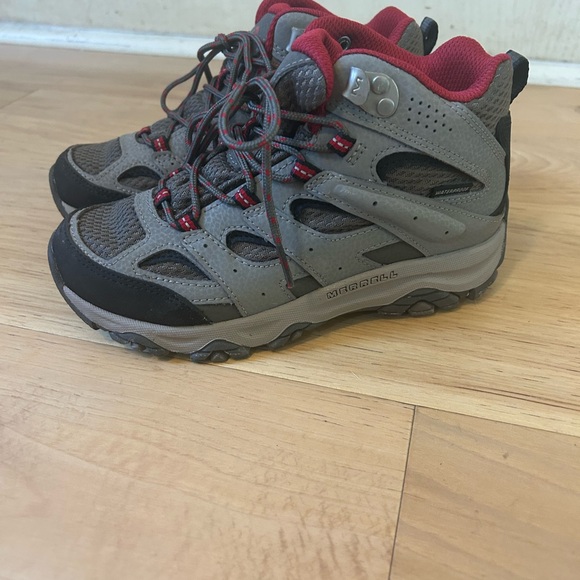 Merrell | Shoes | Merrell Kids Hiking Shoes Brown And Red | Poshmark